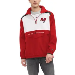 Tommy Hilfiger Tampa Bay Buccaneers Half-zip Hooded Top