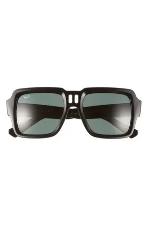 Ray-ban Ray-Ban Magellan 54mm Square Sunglasses Black