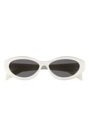 Prada Prada 56mm Oval Sunglasses Bone