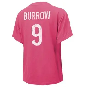 MAJESTIC THREADS Joe Burrow Cincinnati Bengals Name & Number T-shirt