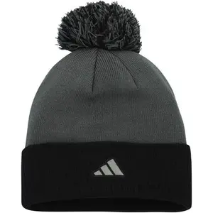Adidas Vegas Golden Knights Laurel Cuffed Knit Hat With Pom