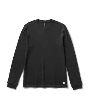 Vuori Waffle Crew Neck T-Shirt Black