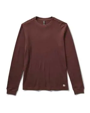 Vuori Waffle Crew Neck T-Shirt Chestnut