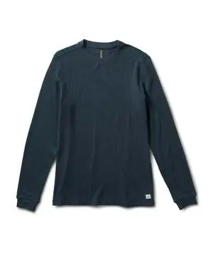 Vuori Waffle Crew Neck T-Shirt Indigo