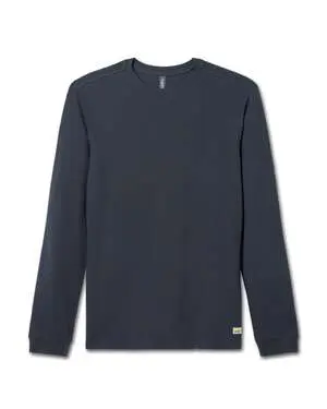Vuori Waffle Crew Neck T-Shirt Navy