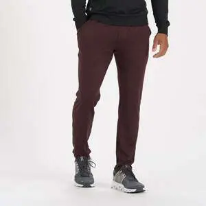 Vuori Vuori Ponto Performance Pants 30" Oxblood Heather