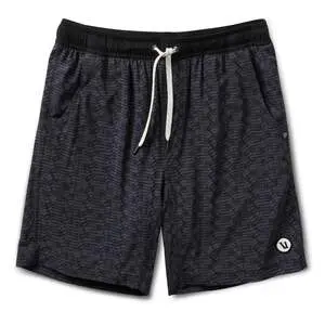 Vuori Kore Lined Shorts Black Basketweave