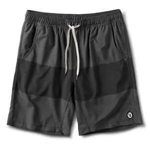 Vuori Kore Lined Shorts Charcoal Texture Block