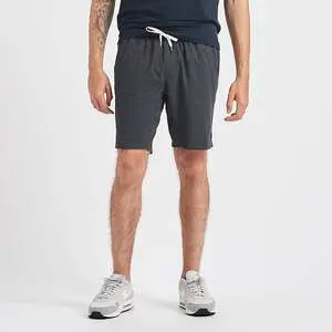Vuori Kore Lined Shorts Charcoal Twill Texture