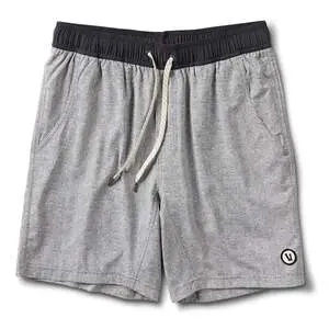 Vuori Kore Lined Shorts Grey Twill Texture