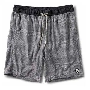 Vuori Kore Lined Shorts Grey Weave Texture