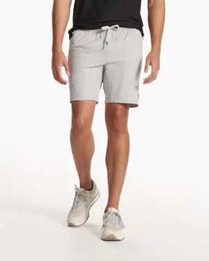 Vuori Kore Lined Shorts Platinum Linen Texture