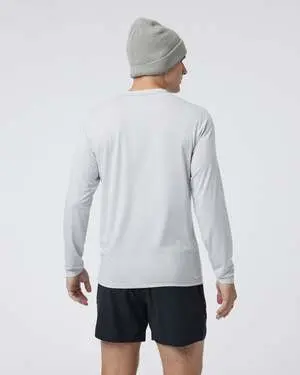 Vuori Long Sleeve Current Tech Tee - Frost Grey