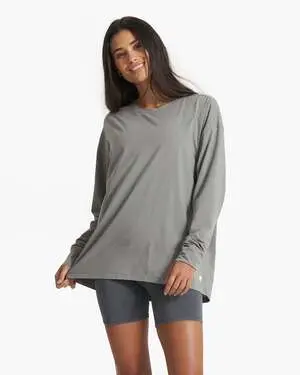 Vuori Long-Sleeve Tee Stormy