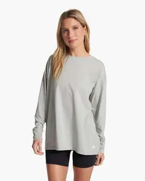 Vuori Long-Sleeve Tee White Sage