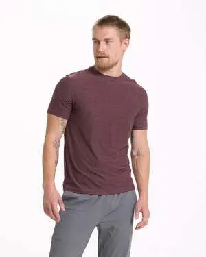 Vuori Vuori Strato Tech T-Shirt Chestnut Heather