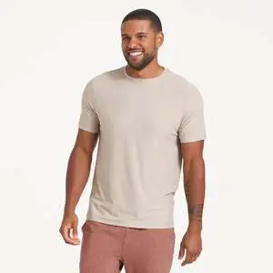 Vuori Vuori Strato Tech T-Shirt Oyster Heather