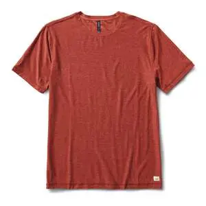 Vuori Vuori Strato Tech T-Shirt Red Clay Heather