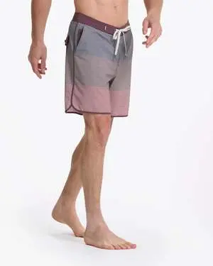 Vuori Boardshorts Chestnut Wave Stripe