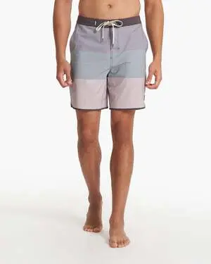 Vuori Boardshorts Plum Wave Stripe
