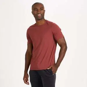 Vuori Current Tech T-Shirt Red Clay
