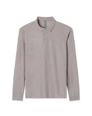 Vuori Long-Sleeve Strato Tech Polo Heather Grey