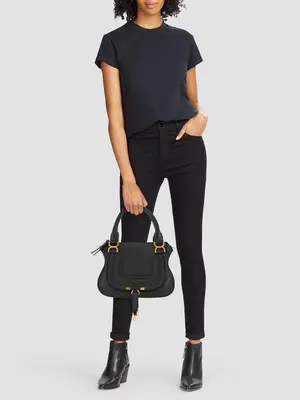 Chloé Marcie Leather Satchel - Black