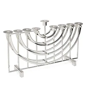 RICCI ARGENTIERI Adjustable Nickel Plated Menorah