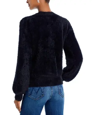 Aqua Eyelash Cardigan Exclusive - Black