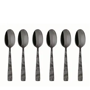 SAMBONET Jungle Abstract Foliage Espresso Spoons, Set Of 6 - No Color