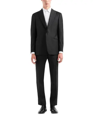 Emporio Armani Essential G Line Regular Fit Peak Lapel Tuxedo - Black