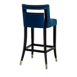 TOV FURNITURE Hart Velvet Bar Stool