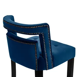 TOV FURNITURE Hart Velvet Bar Stool