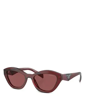 Prada Prada Symbole Butterfly Sunglasses, 55mm Red/red Solid