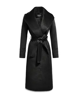 Sentaler Suri Alpaca-blend Wrap Coat - Black