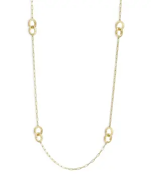 L. KLEIN L. Klein 18k Yellow Gold Duetto Interlocking Link Necklace