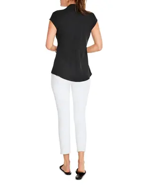 NIC+ZOE Cap-sleeve Top - Black Onyx