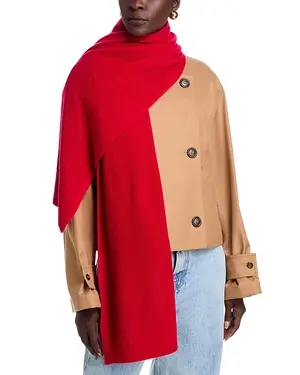 Bloomingdale'S Oversized Knit Scarf Exclusive - Cherry