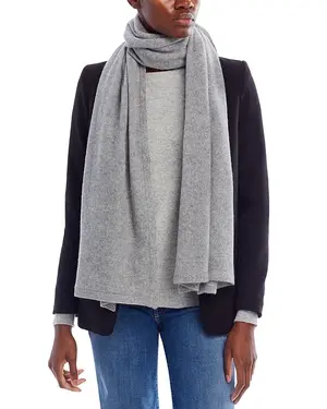 Bloomingdale'S Oversized Knit Scarf - Exclusive Gray