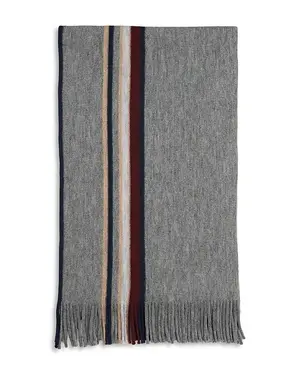 Bloomingdale'S Asymmetric Stripe Scarf Exclusive - Medium Grey Multi