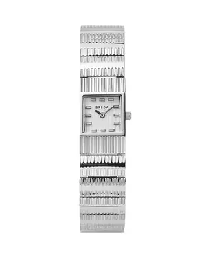 BREDA Groove Watch, 16mm X 16mm - White/silver