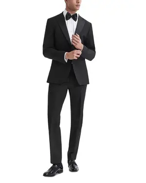 REISS Poker Modern Fit Tuxedo Jacket - Black