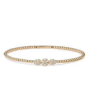 Bloomingdale'S 14k Yellow Diamond Bangle Bracelet - Gold