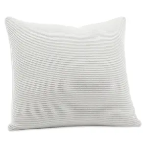 BOLL & BRANCH Ribbed Knit Decorative Pillow With Insert, 20 X 20 - Mist