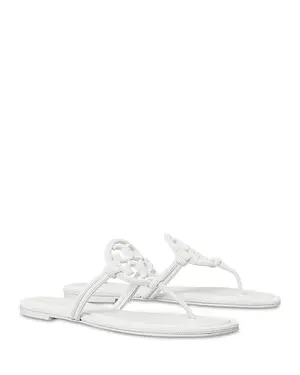 Tory Burch Miller Knotted Pave Sandals - Optic White