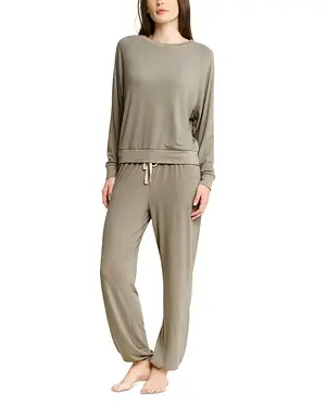 Honeydew Intimates Star Seeker Pajama Set - Soft Olive
