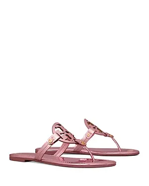 Tory Burch Tory Burch Women's Miller Slip On Thong Slide Sandals Petunia