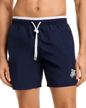 Vilebrequin Solid Tortoise 6" Swim Shorts - Navy/white