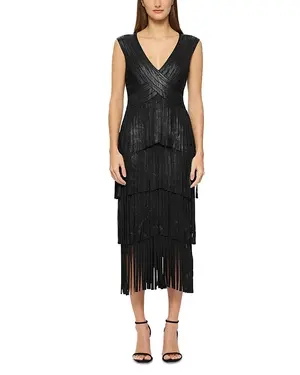 Herve Leger Fringe Cocktail Dresses