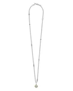 Lagos 18k Yellow Gold & Sterling Silver Rittenhouse Diamond Cluster Pendant Necklace - Silver/gold